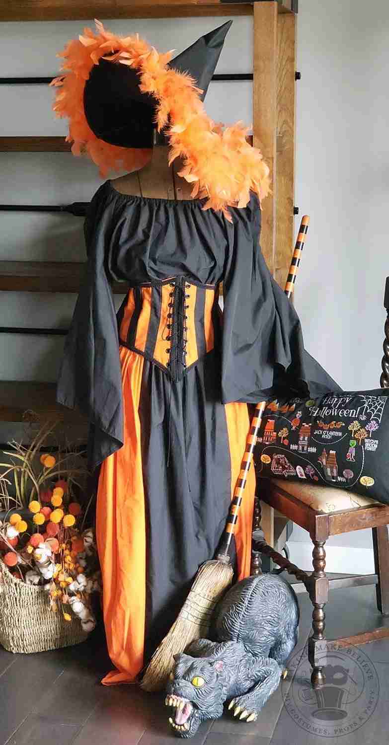 Simple and Elegant Witches Ball Halloween Witch Costume | Making Make ...