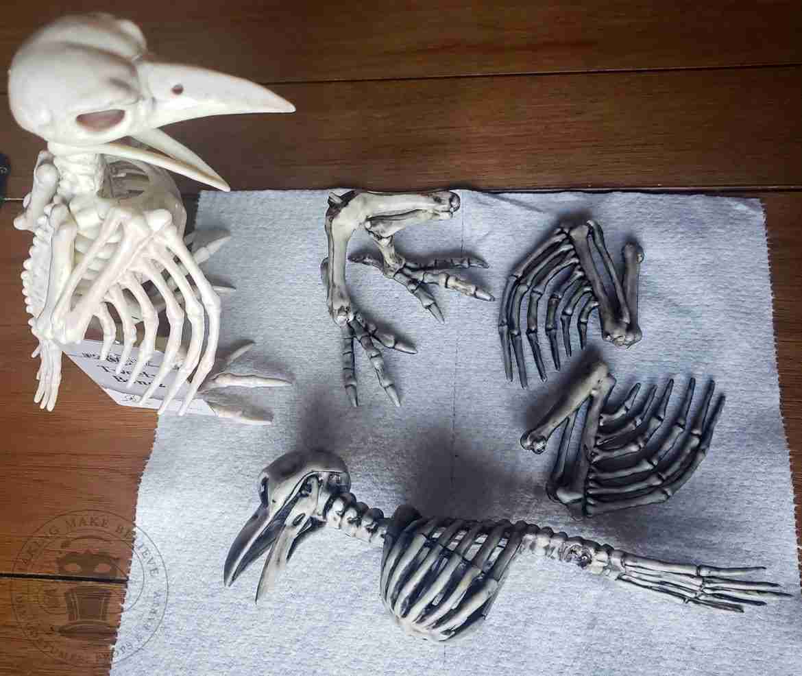 Make A Zombie Crow - How To Makeover Your Skeleton | Making Make Believe