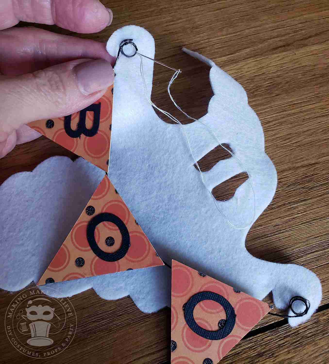 Make A DIY Ghost Ornament For Halloween Tree - Free Template | Making ...