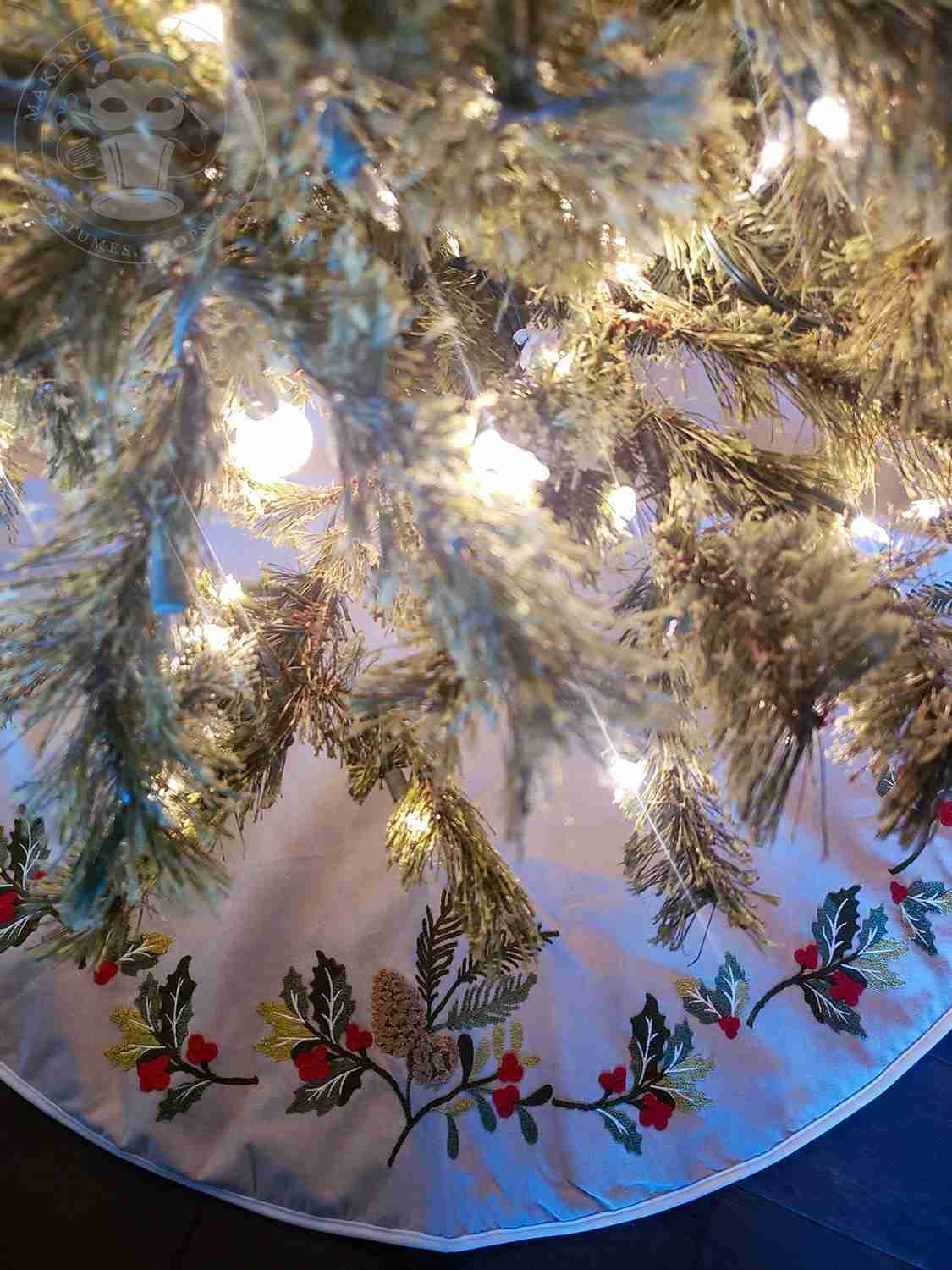 Easy DIY Ugly Christmas Sweater From A Thrifted Tree Skirt | Making ...