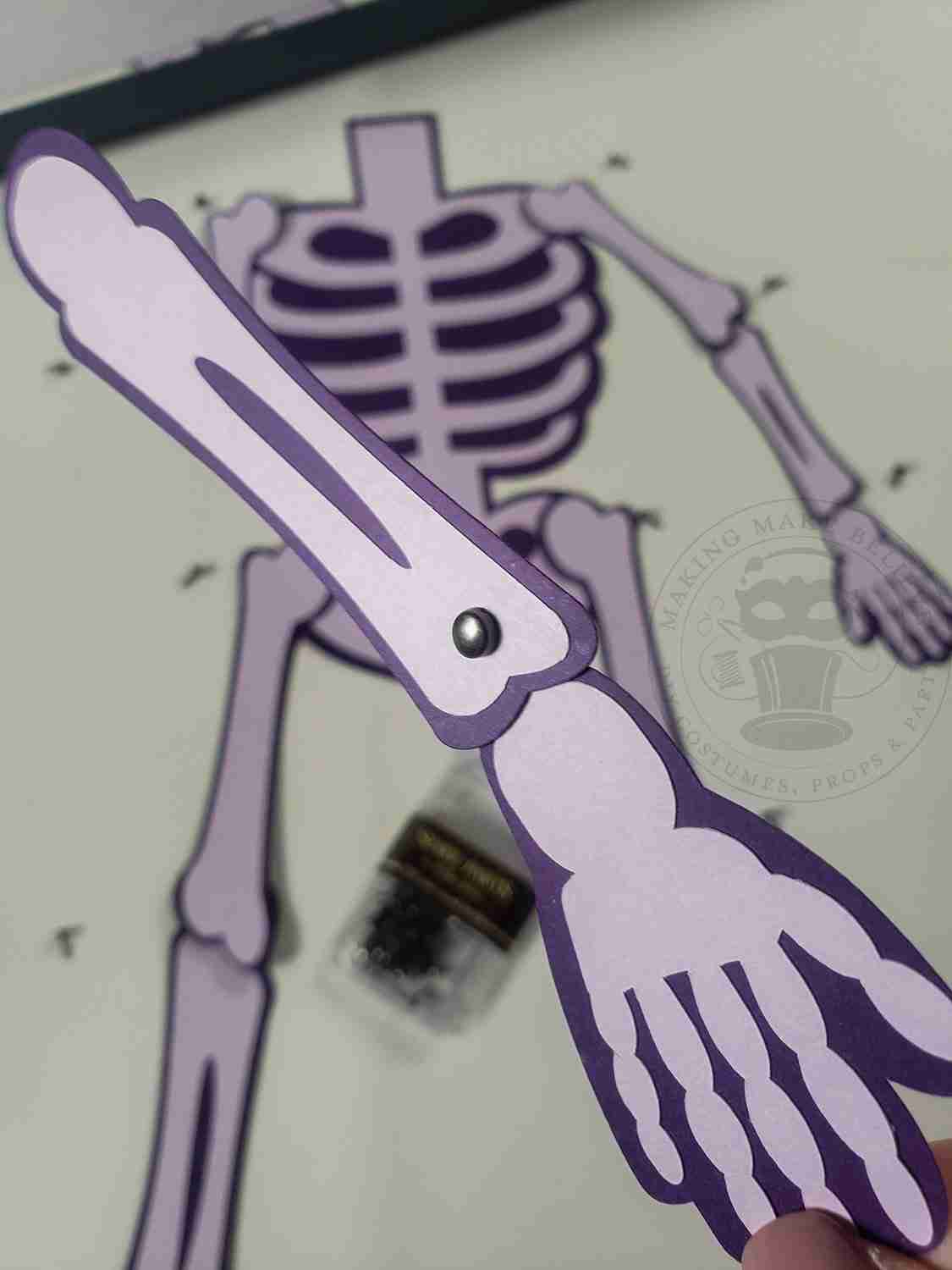 DIY Jointed Skeleton - To Die For Halloween Decor Free SVG | Making ...
