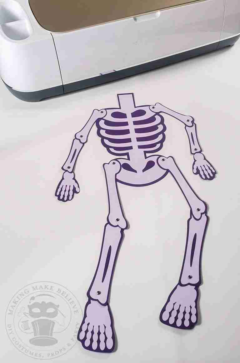 DIY Jointed Skeleton - To Die For Halloween Decor Free SVG | Making ...