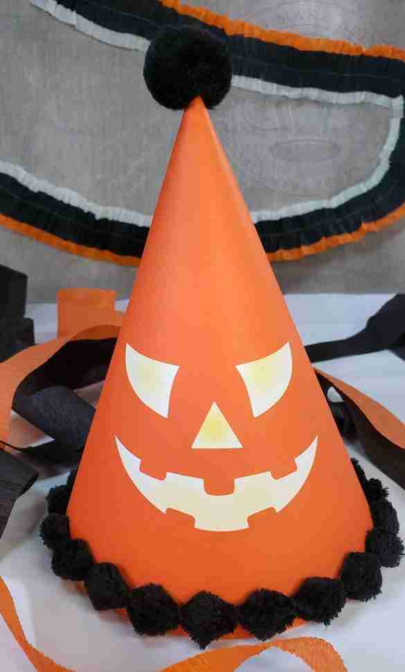 DIY Halloween Party Hat - Free Jack O'Lantern Template | Making Make ...