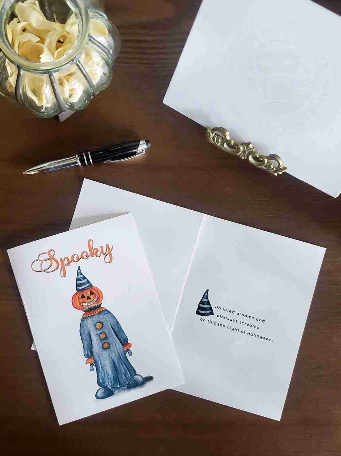 Trick Or Treat Printable Halloween Greeting Cards - Making Make Believe