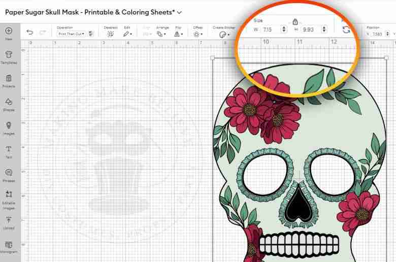 Simple To Make Sugar Skull Masks - Free Printables & Color Sheets ...