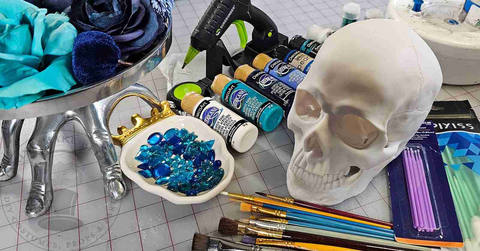 How To Make A Stunning DIY Sugar Skull From A Boring Brain Dome ...