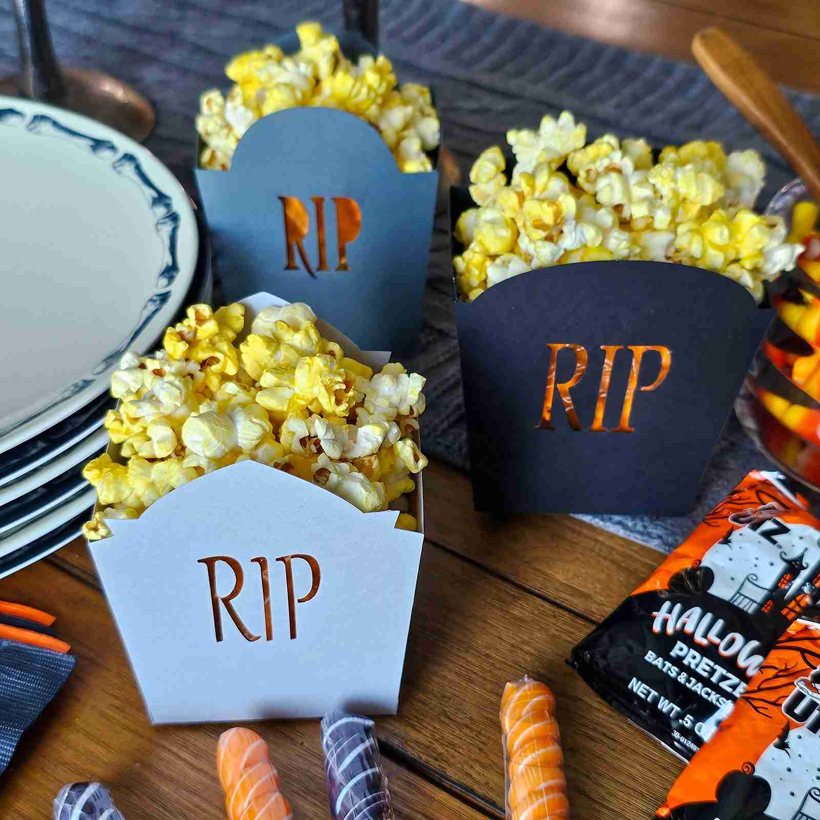How to Make Tombstone Popcorn Boxes - Movie Night Must-Have | Making ...